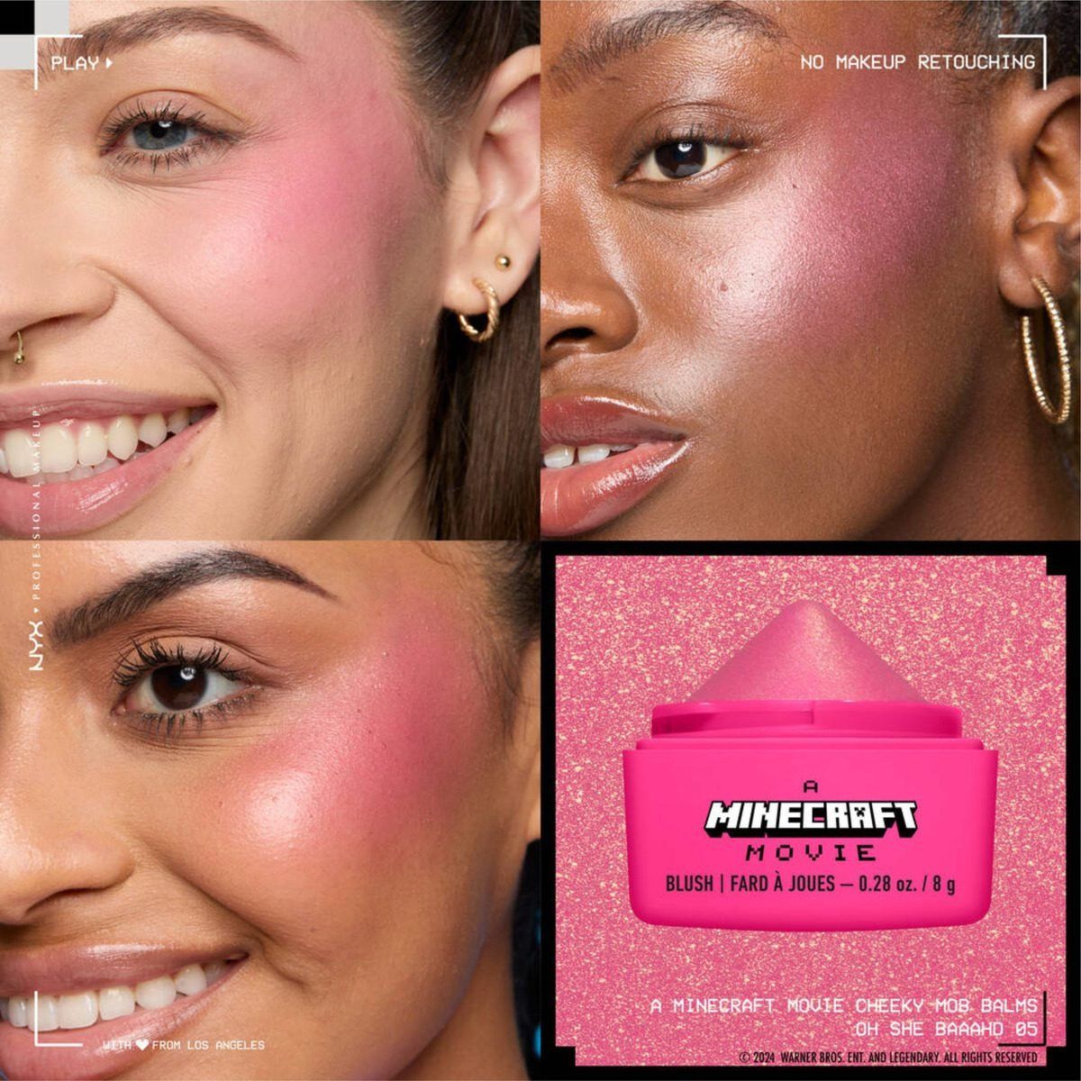Nyx A Minecraft Movie Blush Balm